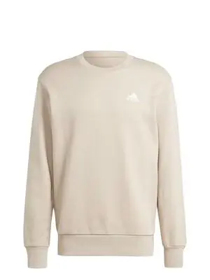 Adidas Logo French Terry Sweatshirts - Beige