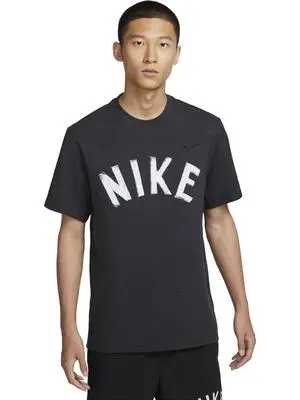 Nike Primary Swoosh Dri-fit T-shirt - Black/white