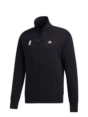 Adidas Track Jacket With Stand Collar - Black