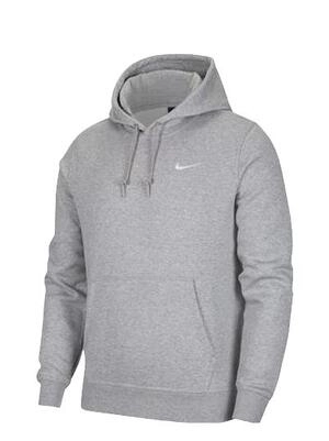 Nike Club Swoosh Logo Hoodie - Gray