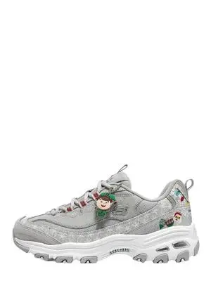 Sketchers D'lites 1.0 Christmas Edition Sneakers - Grey/multicolor