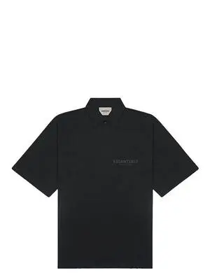 Fear Of God Ss20 Logo Polo Shirt - Black