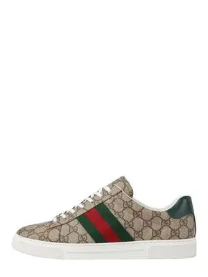 Gucci Ace Sneaker With Web Detail - Beige