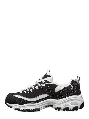 Sketchers D'lites Gs Athletic Sneakers - Black/white