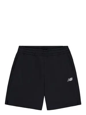 NEW BALANCE Logo Cotton Shorts - Black