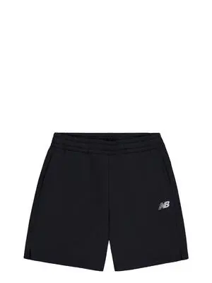 NEW BALANCE Logo Cotton Shorts - Black