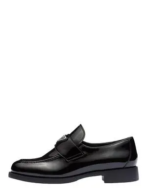 Prada PRADA Patent Leather Loafers Black/silver