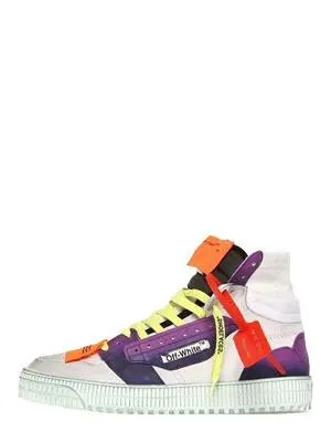 Off-White Off-White Court Leather High Top Sneakers Multi-color