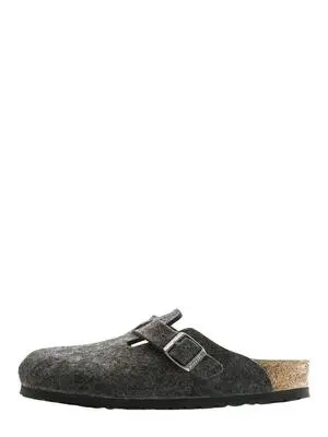 BIRKENSTOCK Boston Narrow Wool Felt Clogs - Anthracite