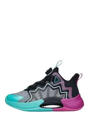ANTA High-top Athletic Sneakers - Black/white/blue