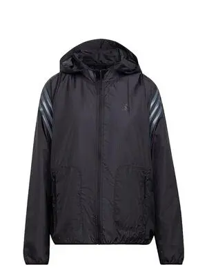 Adidas Run Icons 3-stripes Hooded Running Windbreaker - Black