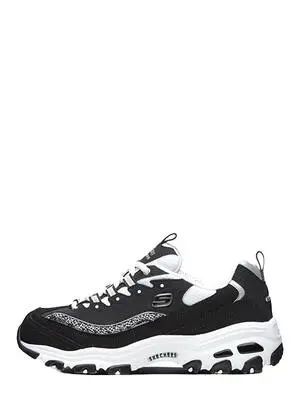Sketchers D'lites Athletic Lace Up Sneakers - Black