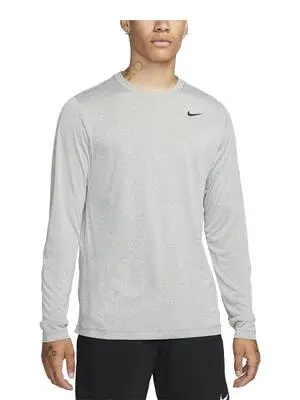 Nike Dri-fit Legend Long-sleeve Fitness Top - Grey