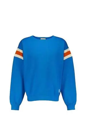Gucci Sweatshirt With Sporty Stripes - Blue