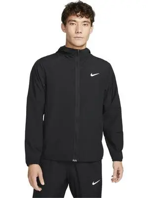 Nike Dri-fit Foam Woven Hooded Jacket - Black