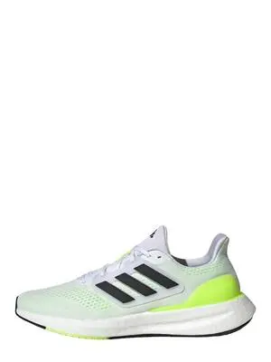 Adidas Pureboost 23 Athletic Sneakers - Cloud White/core Black/lucid Lemon