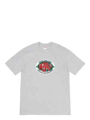 Supreme Fw19 Week 1 New Shit Tee Alphabet Logo Short Sleeve Gray - Grey