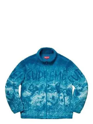 Supreme Ss19 Wolf Fleece Jacket - Blue