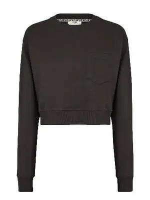 Fendi Cropped Sweatshirt - Black