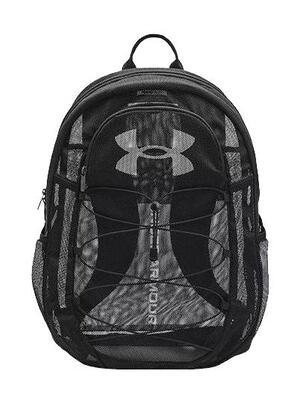 Under Armour Hustle Mesh Backpack - Black/grey