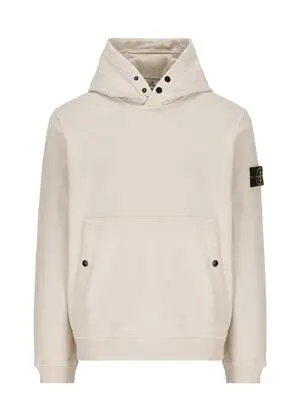 Stone Island STONE ISLAND Waffen Patch Hoodie Beige