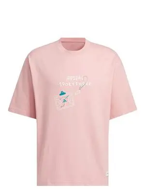 Adidas Graphic T-shirt Asia Sizing - Pink