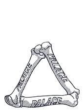PALACE Bones Back Triangle Short Sleeve Tee - White