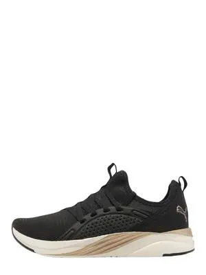PUMA Softride Sophia 2 Athletic Sneakers - Black/gold/warm White
