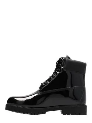 Timberland 6 Inch Premium Waterproof Patent Lace-up Boots - Black