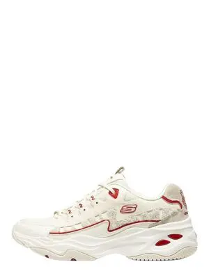 Sketchers D'lites Athletic Sneakers - White/red