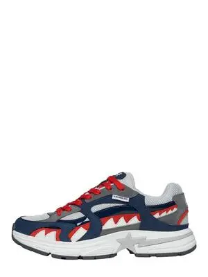 A BATHING APE Shark Sta 'france' Sneakers - Blue/red/grey