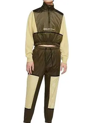Nike Cropped Zip-up Sweatshirt - Green