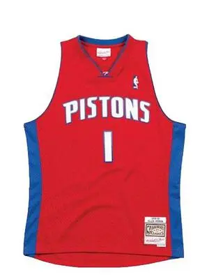Mitchell & Ness Nba 2008-09 Detroit Pistons Iverson Jersey - Red