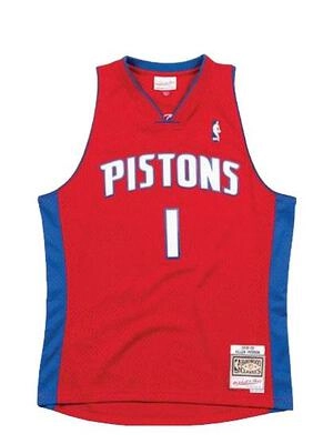 Mitchell & Ness Nba 2008-09 Detroit Pistons Iverson Jersey - Red