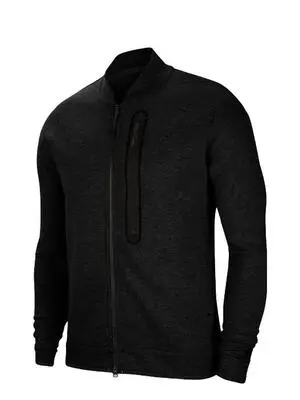Nike Tech Fleece Stand Collar Zip-up Jacket - Black