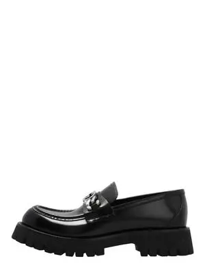 Gucci Leather Loafers - Black