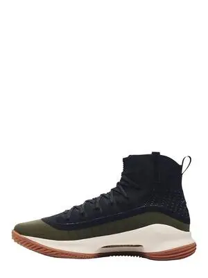 Under Armour Curry 4 High Top Sneakers - Olive Green/black