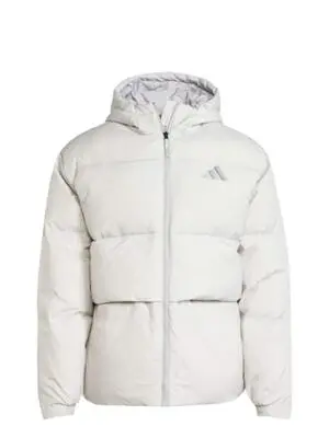 Adidas Padded Hooded Down Jacket - White