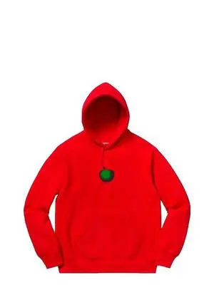 Supreme Apple Hooded Sweatshirt - Red