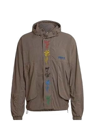 Adidas X Sean Wotherspoon Embroidered Hooded Jacket - Brown