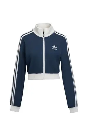 Adidas Cropped Track Jacket - Night Indigo/off White