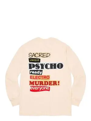 Supreme Ss20 Week 1 Sacred Unique Ls Tee - Creamyellow