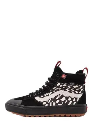 VANS Sk8-hi Mte-2 High Top Sneakers With Warp Checkerboard Detail - Black/white