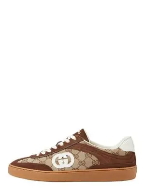 Gucci G75 Suede Sneakers - Dark Brown