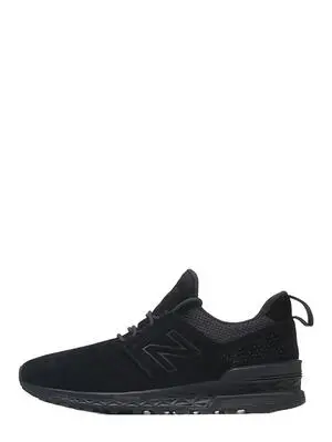 NEW BALANCE 574s Suede Sneakers - Black