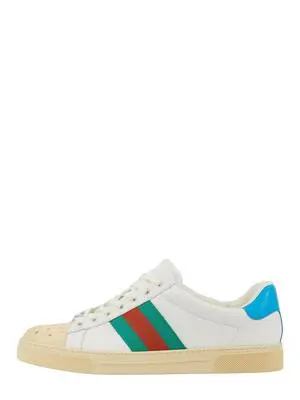 Gucci Ace Leather Sneakers - White