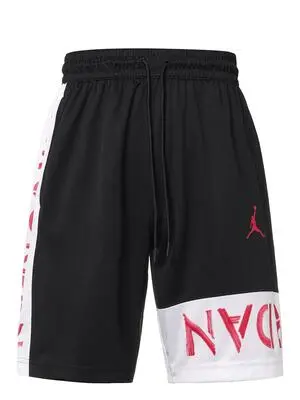 JORDAN Contrast Panel Basketball Shorts - Black