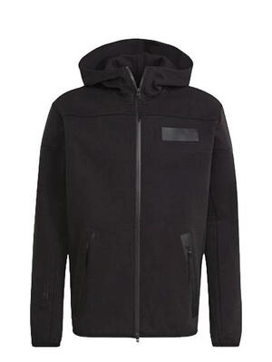 Adidas Hooded Zip-up Track Jacket - Black