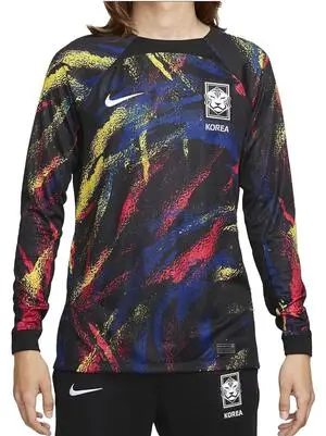 Nike Korea Dri-fit Stadium Away Long Sleeve Jersey - Black