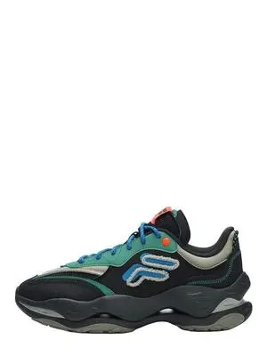 FILA FUSION Chunky Sneakers With Lace-up Fastening - Black/green/blue